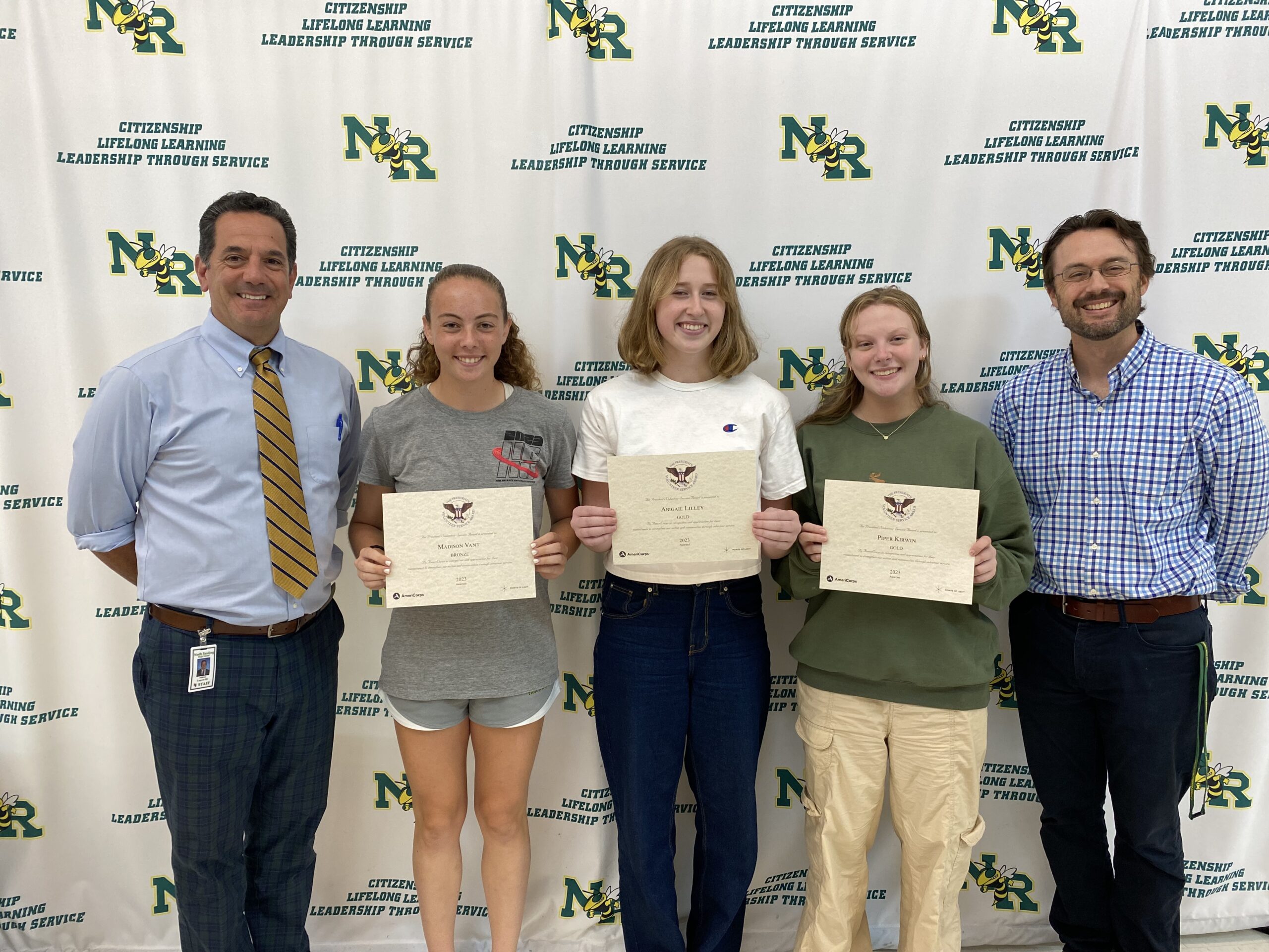 NRHS students earn President’s Volunteer Service Awards | Local ...
